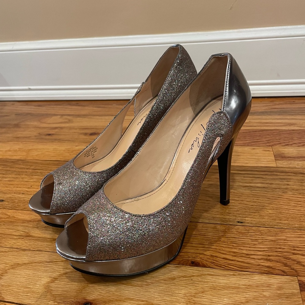 These Are Beautiful Silver Heels - Gem